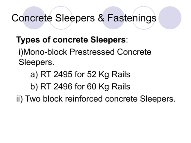 Rail, sleepers fittings.ppt