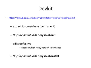 Rails on windows | PPT