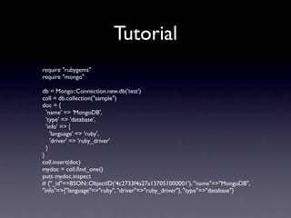 Rails with mongodb | PPT