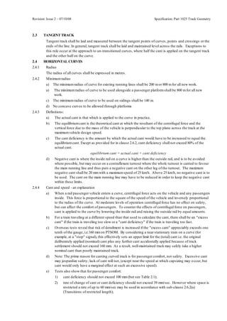 Rail track geometry | DOC