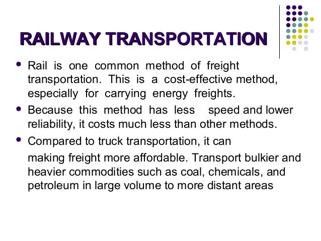 Railway transportation 2.1