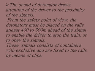 Signalling in Railways | PPTX