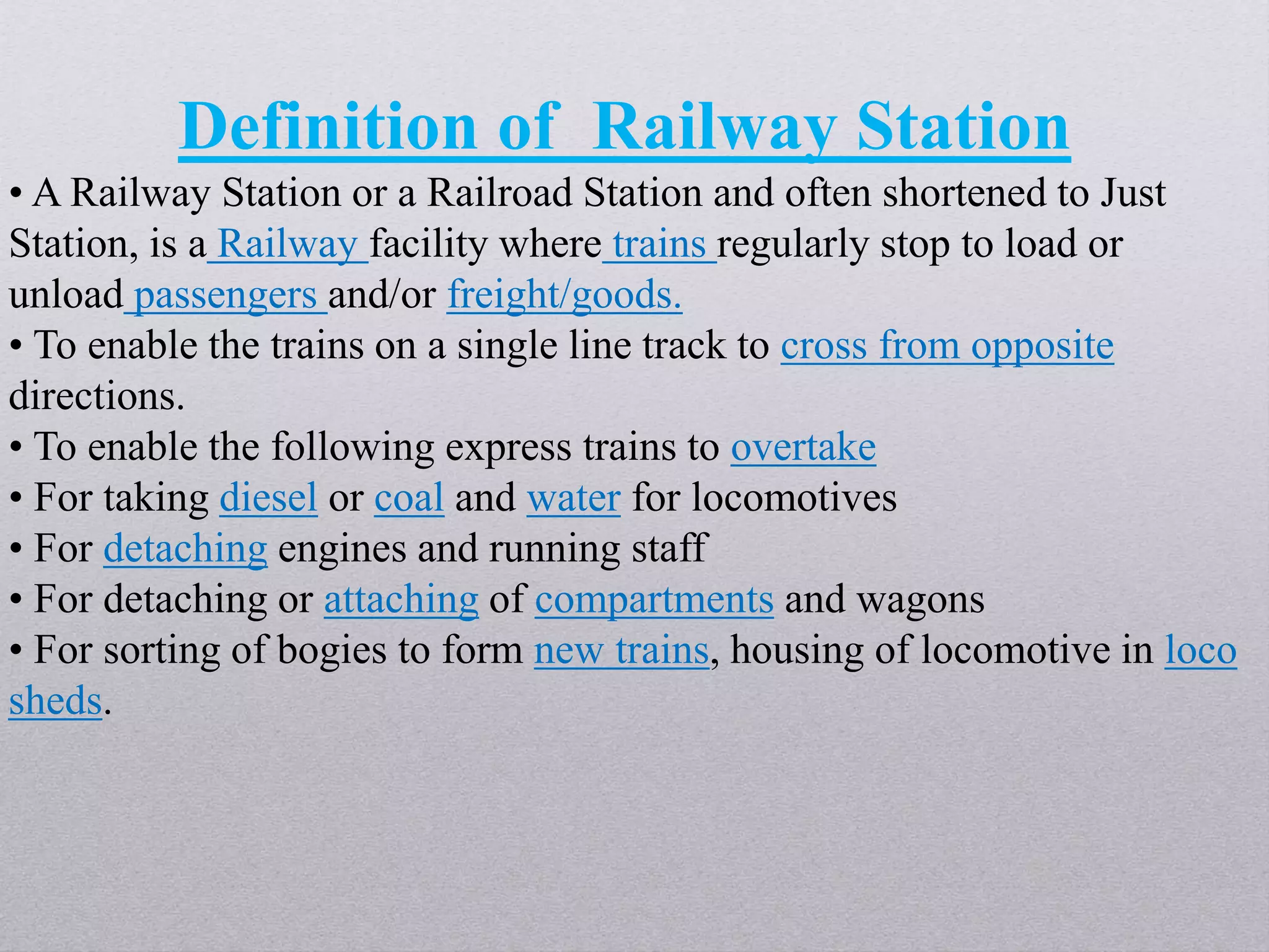 Presentation on Railway STATION LAYOUT | PPTX
