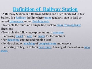 Presentation on Railway STATION LAYOUT | PPTX