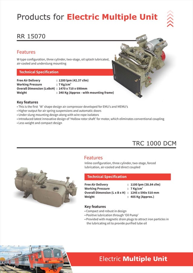 Railway Air Compressor | Electric & Diesel Locomotive | ELGi | PDF