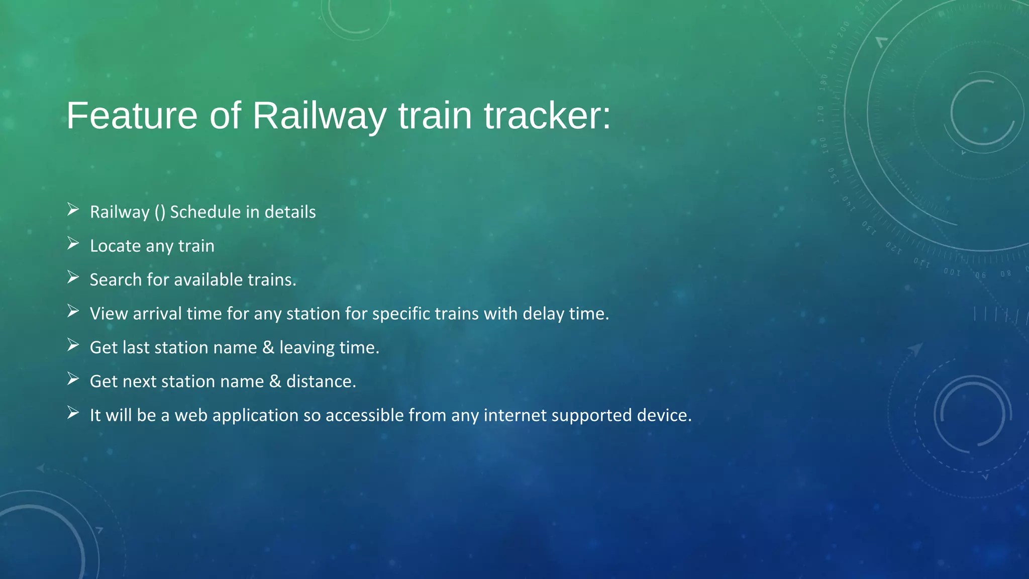 Railway Train Tracker | ODP