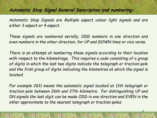 Railway Automatic block signaling with Automatic Sectionsppt | PPT