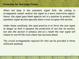 Railway Automatic block signaling with Automatic Sectionsppt | PPT