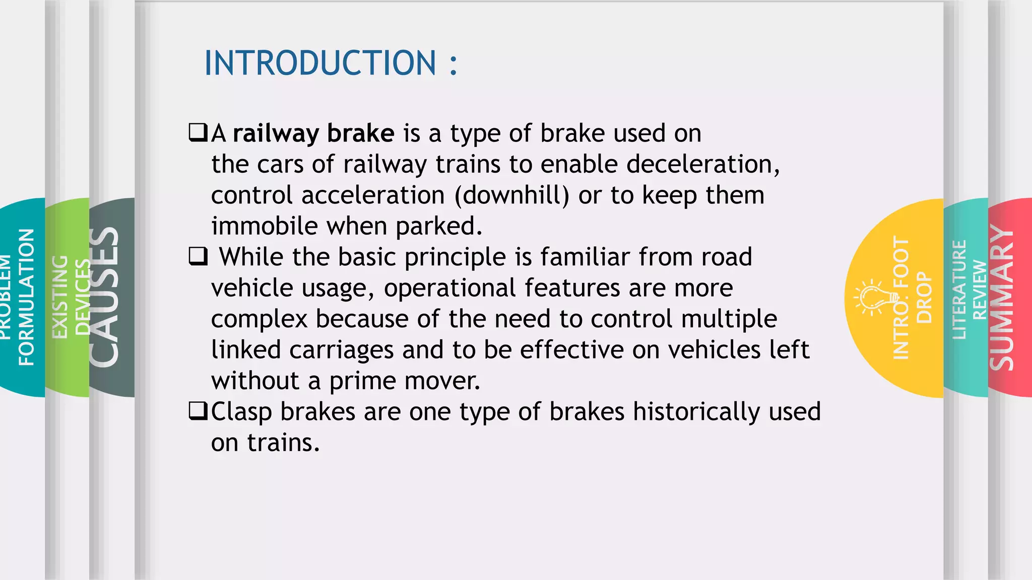 Railway braking system | PPTX