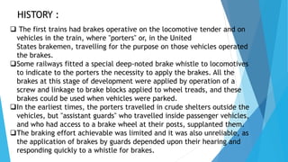 Railway braking system | PPTX