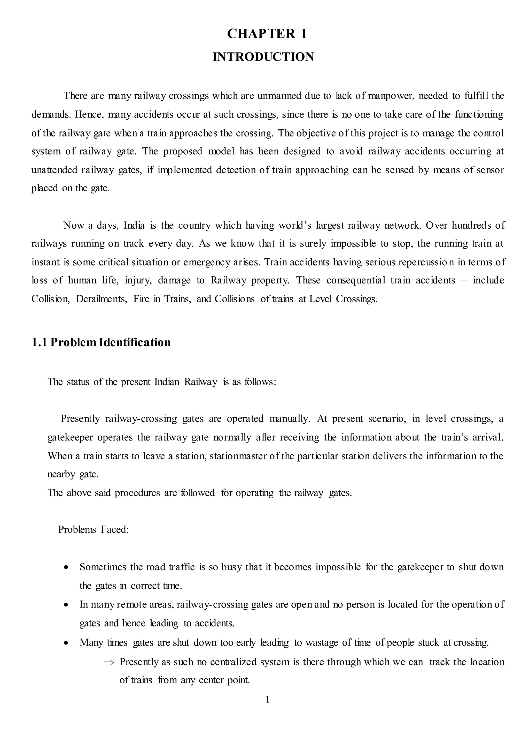 Automation Of Railway Gate Using Verilog Documentation Docx