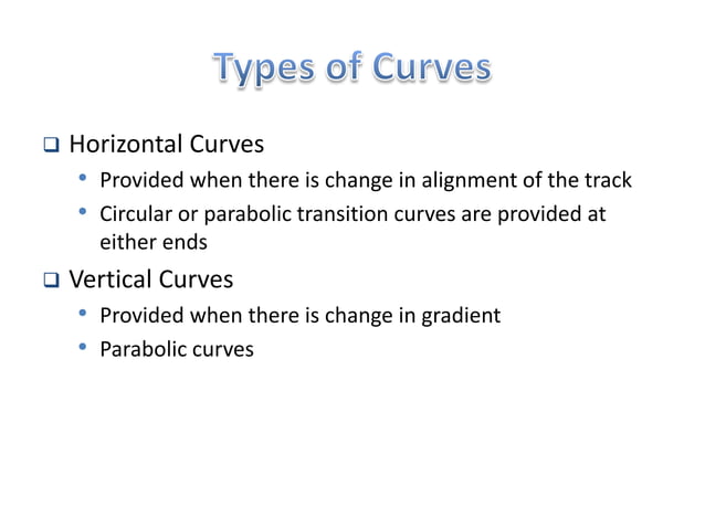 Railway engg geometric design | PPTX