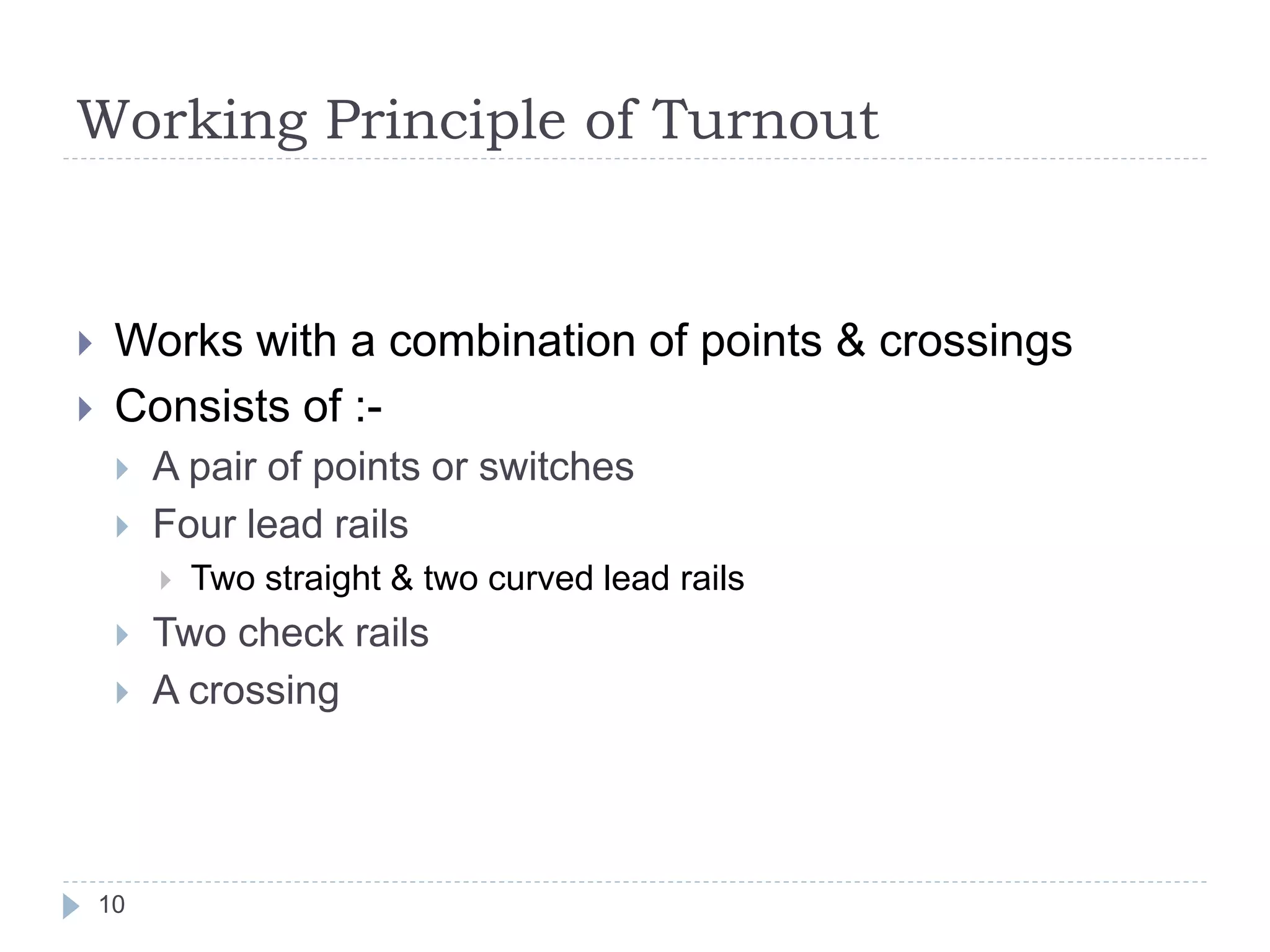 Railway Engineering: Turnouts | PPTX