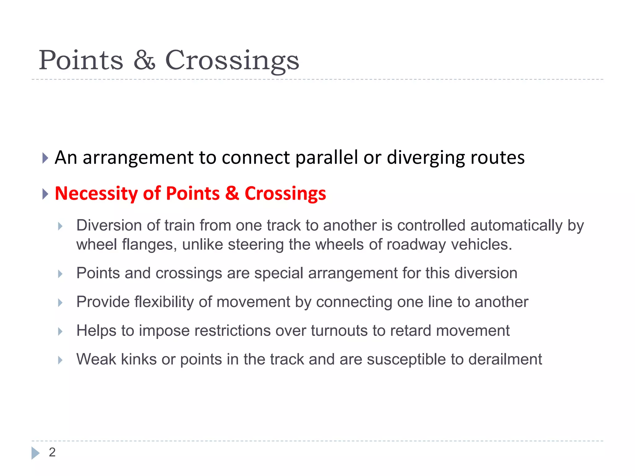 Railway Engineering: Turnouts | PPTX