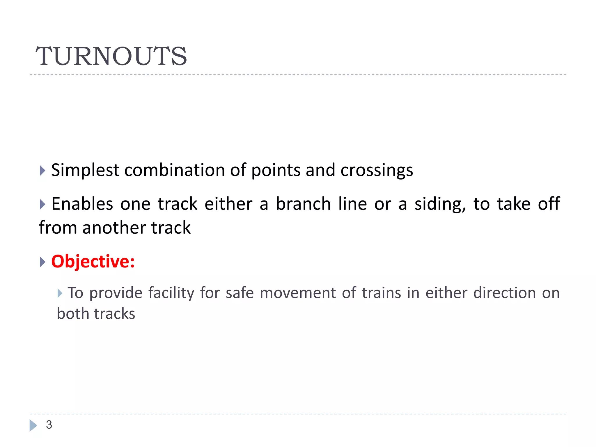 Railway Engineering: Turnouts | PPTX
