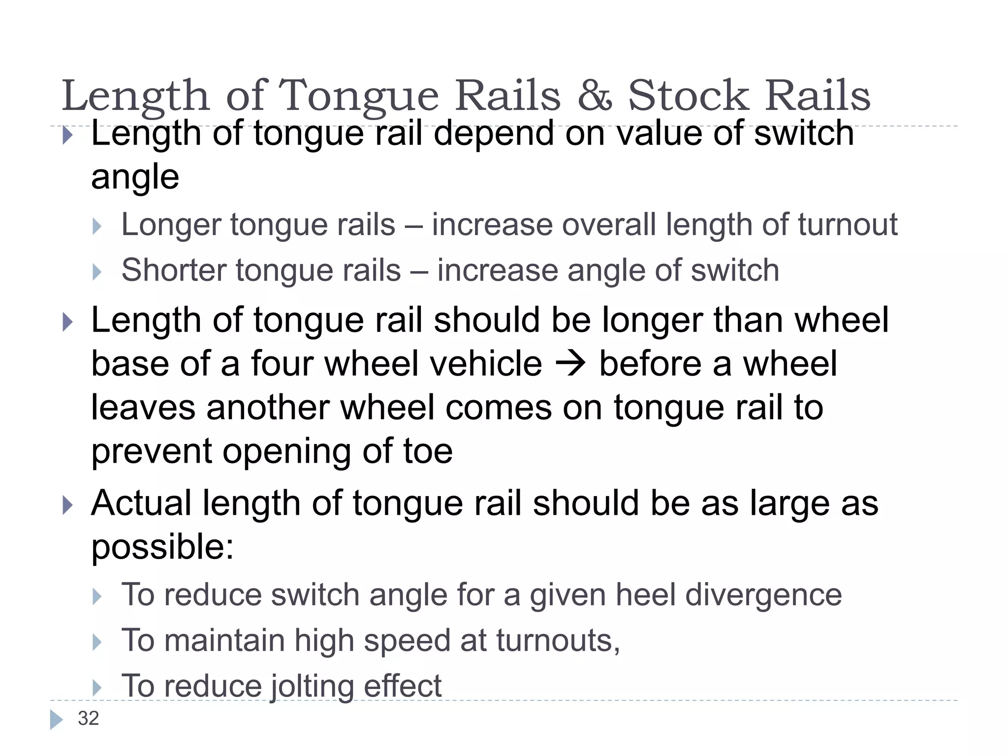 Railway Engineering: Turnouts | PPTX