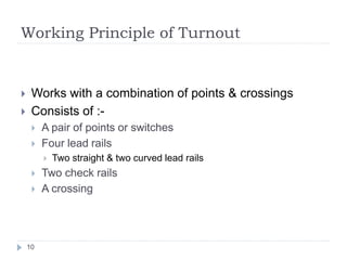 Railway Engineering: Turnouts | PPTX