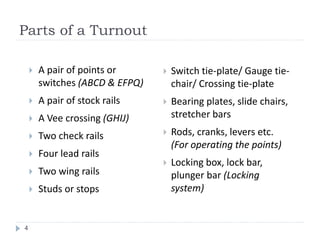 Railway Engineering: Turnouts | PPTX