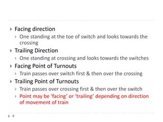 Railway Engineering: Turnouts | PPTX