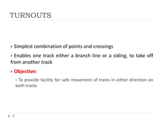 Railway Engineering: Turnouts | PPT