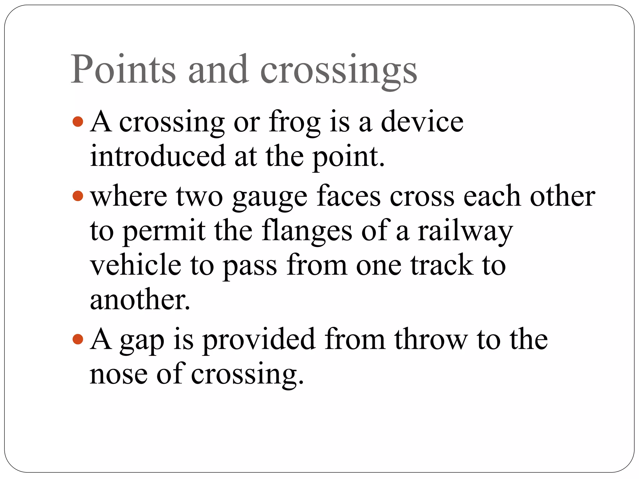 Railway engineering | PPTX
