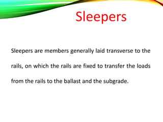 Railway engineering (CIVIL ENGINEERING) | PPTX