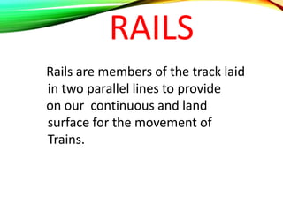 Railway engineering (CIVIL ENGINEERING) | PPTX
