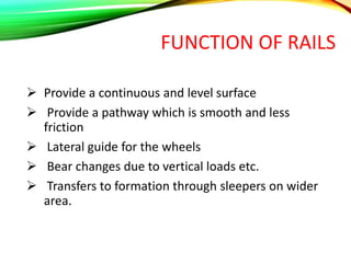 Railway engineering (CIVIL ENGINEERING) | PPTX