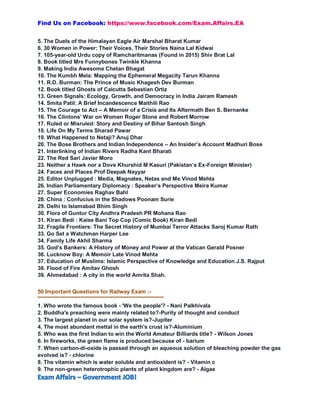 Railway exam ntpc | PDF