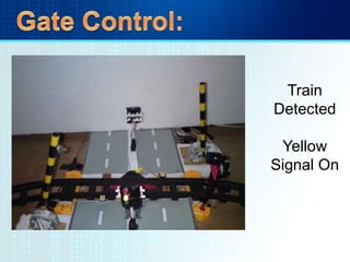 railway gate using arduino uno and servo motors | PPT