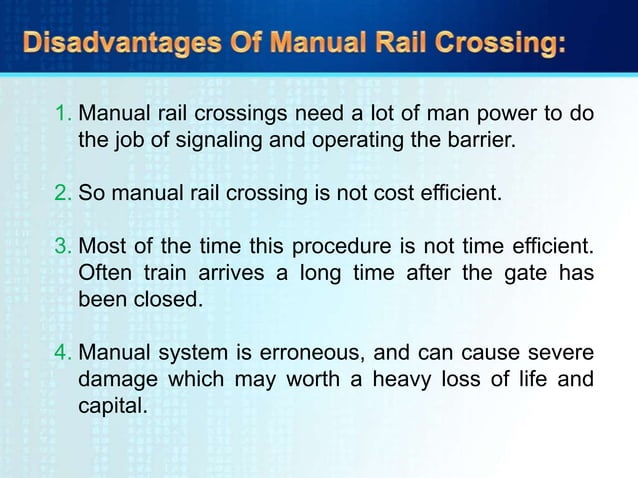 Railway Gate Using Arduino Uno And Servo Motors Ppt