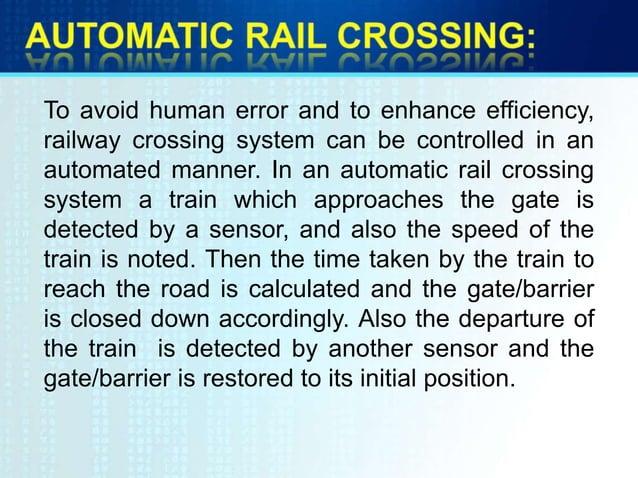 railway gate using servo and arduino uno | PPT | Rail Travel | Travel Type