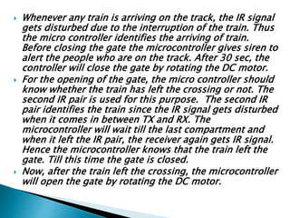 Simple Railway gate automation | PPT