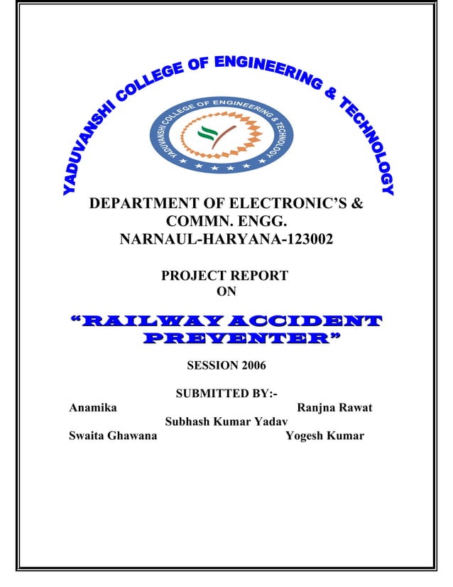 Railway gate cct project report-Diploma Project | PDF