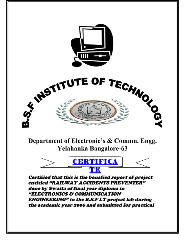 Railway gate cct project report-Diploma Project | PDF