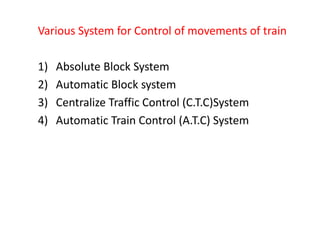 Railway interlocking | PPTX