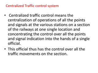 Railway interlocking | PPTX