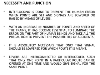 Railway interlocking | PPTX