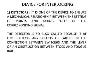 Railway interlocking | PPTX