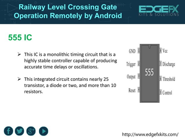 Railway level crossing gate operation remotely by android | PPTX