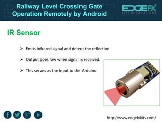 Railway level crossing gate operation remotely by android | PPTX