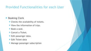 Railway Management SystemIN DATABASE System | PPTX