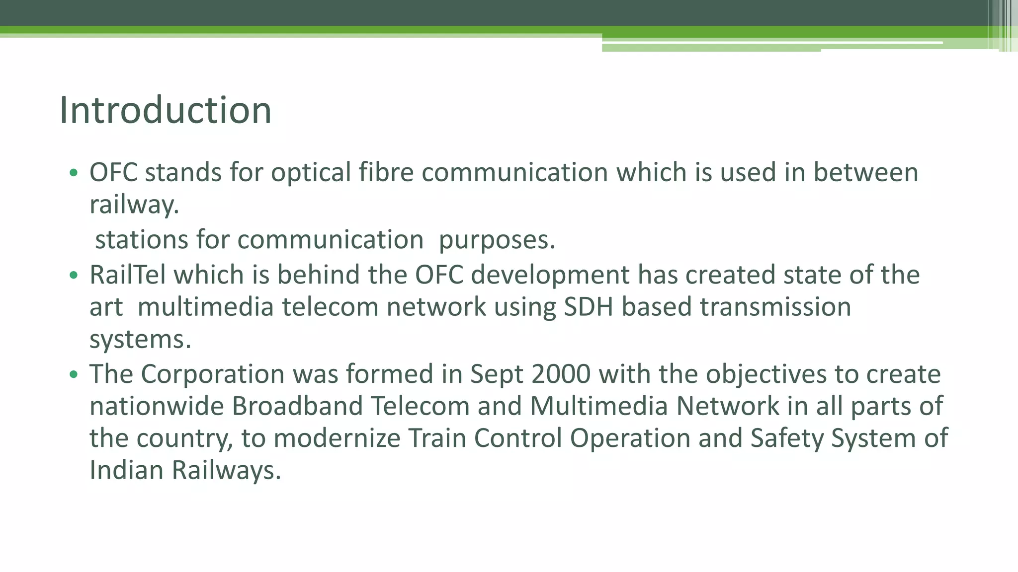 Railway ofc training | PPTX