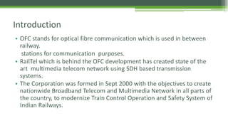 Railway ofc training | PPTX