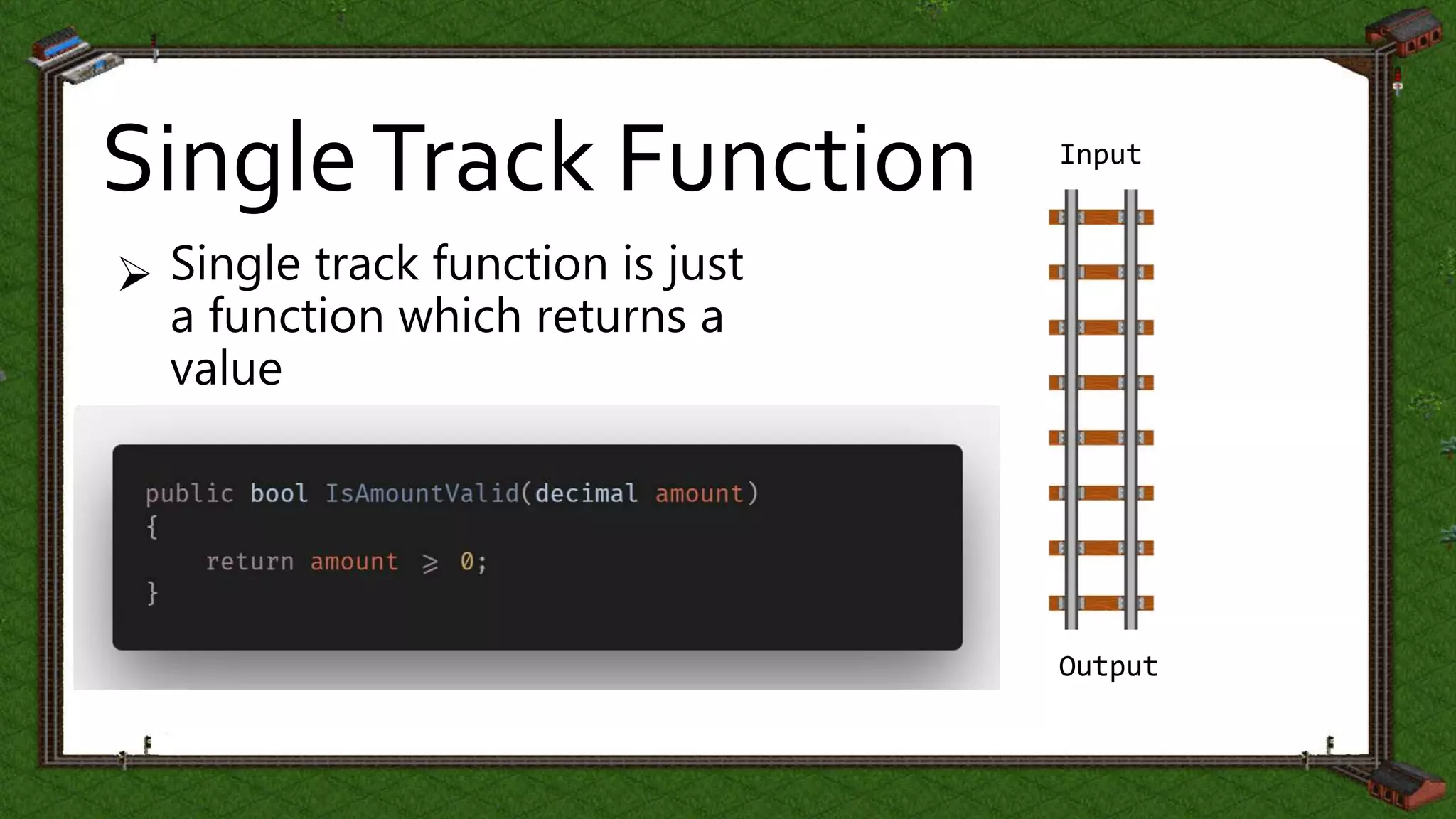 Railway Orientated Programming In C# | PPTX