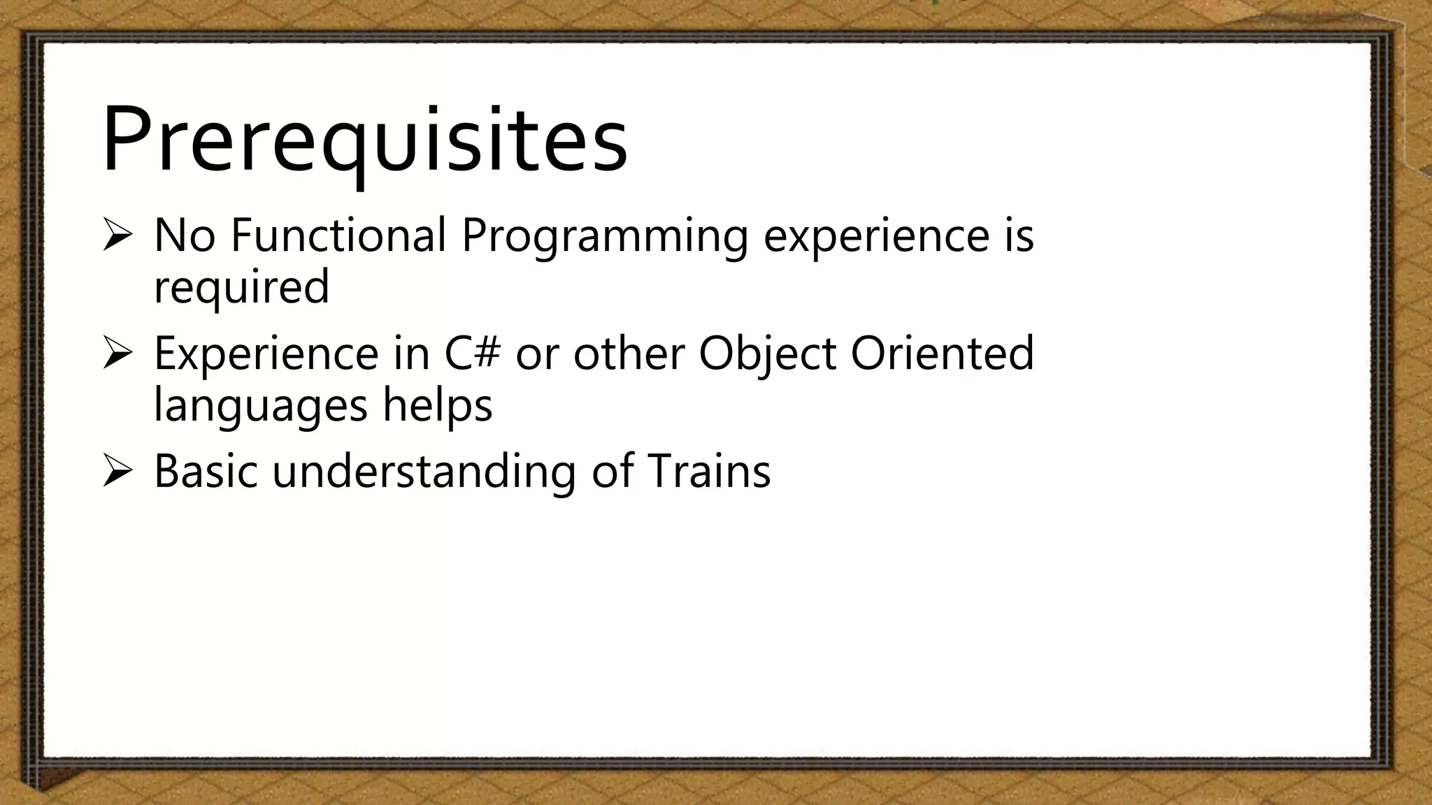 Railway Orientated Programming In C# | PPTX