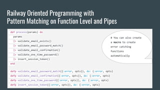 Railway Oriented Programming in Elixir | PPT | Free Download