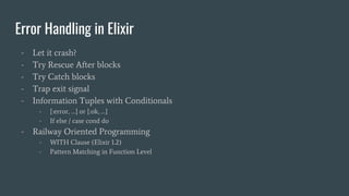 Railway Oriented Programming in Elixir | PPT | Free Download