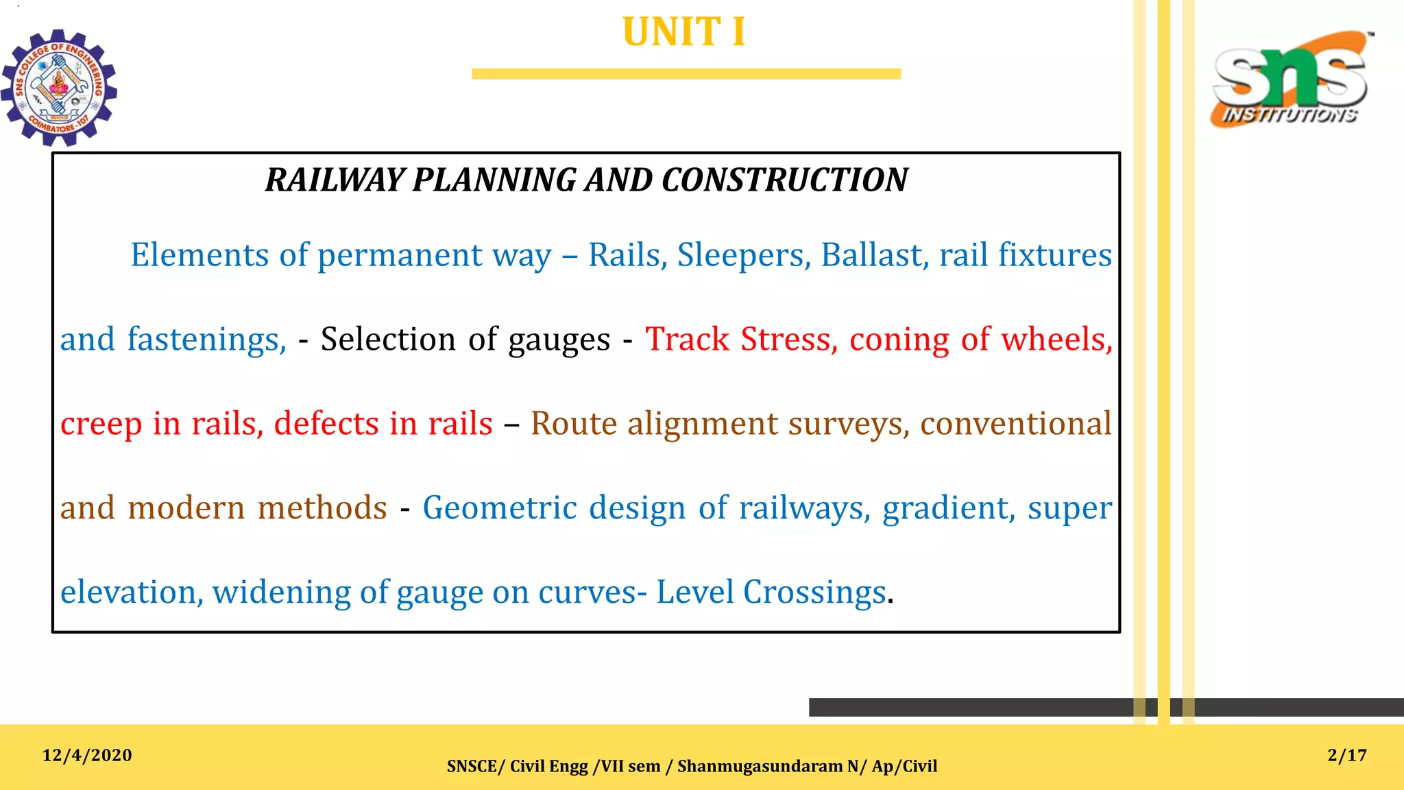 Railway planning and construction - Railways, airports, docks and ...