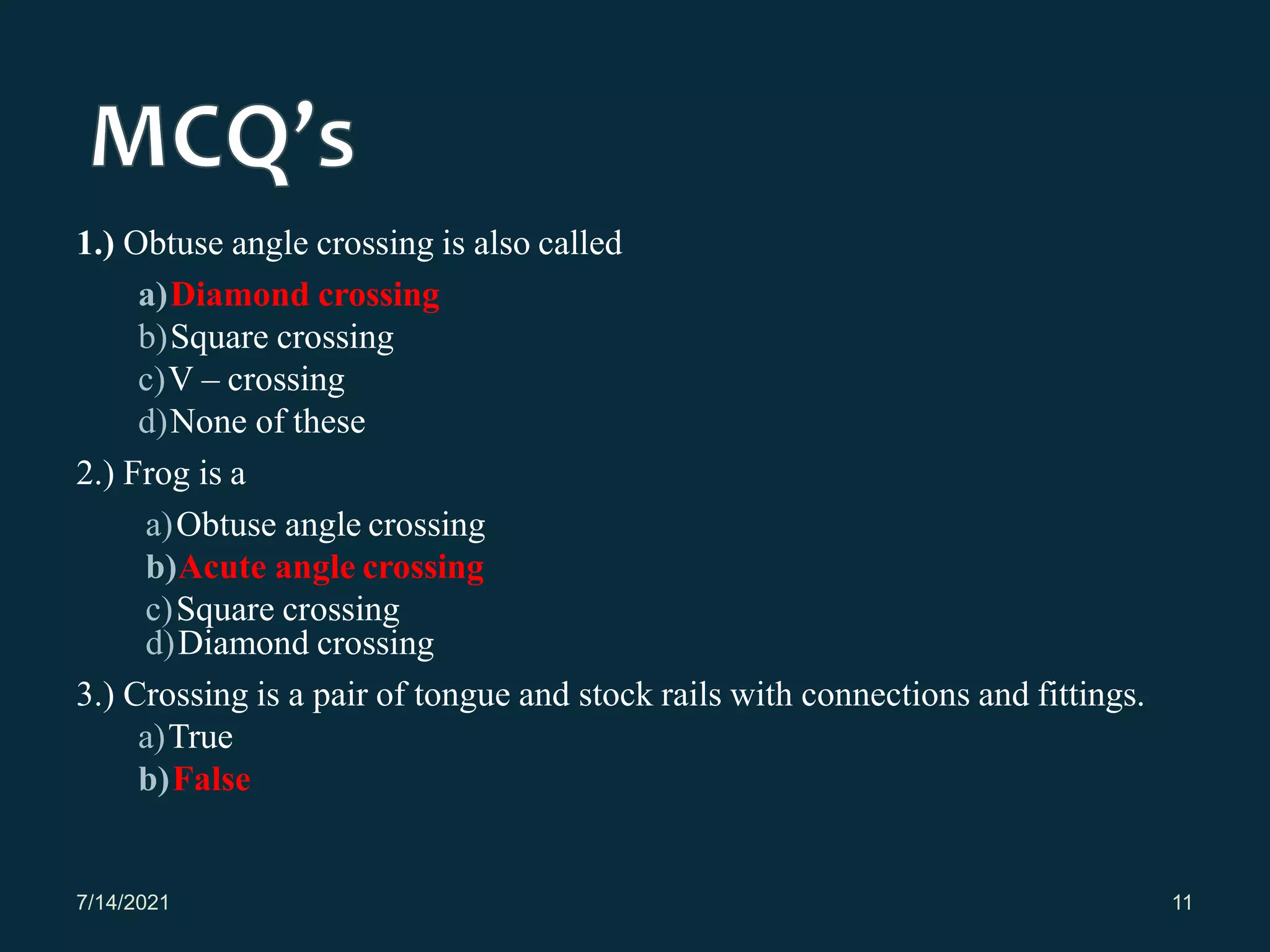 Railway points, crossings and components | PPTX